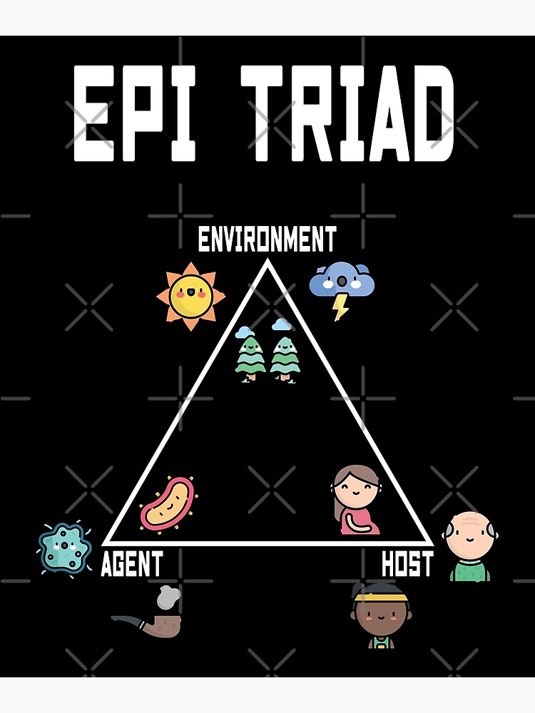 "The Epidemiology Triangle" Poster for Sale by Hapoel | Redbubble