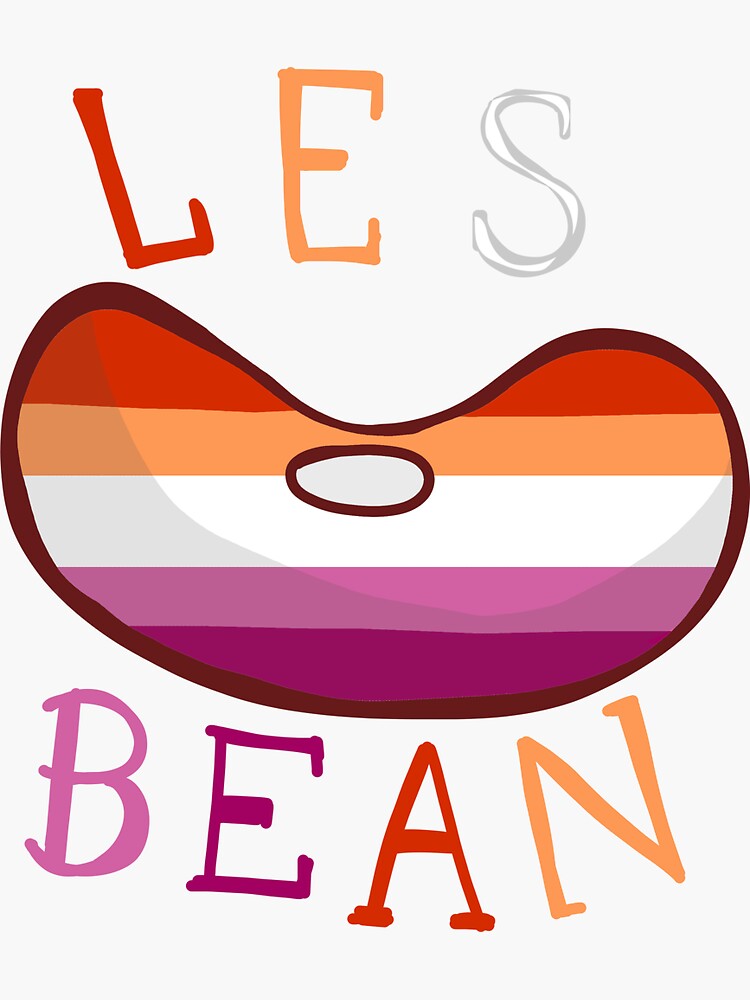 "lesbian bean" Sticker by xhysumin | Redbubble