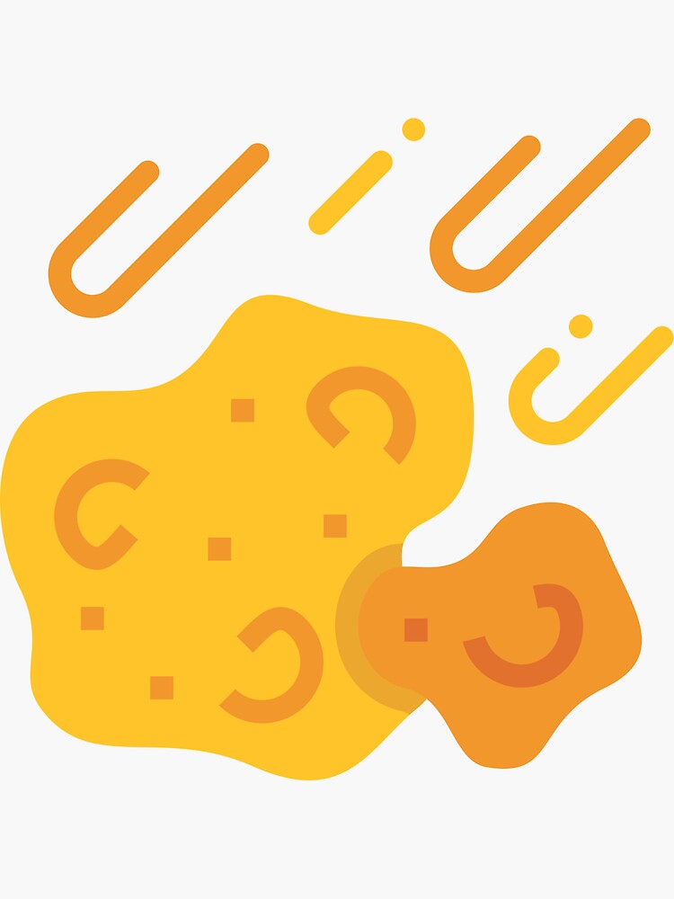 "Meteorites " Sticker for Sale by CyberCubed | Redbubble