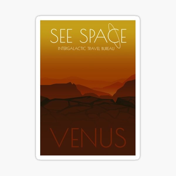 "See Space: Venus" Sticker for Sale by kilobyte | Redbubble
