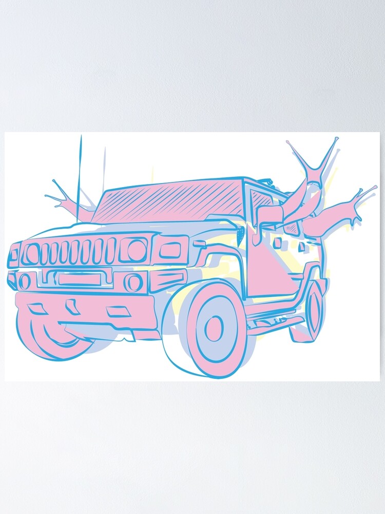 "Hummer" Poster for Sale by NaranjaElPesca | Redbubble