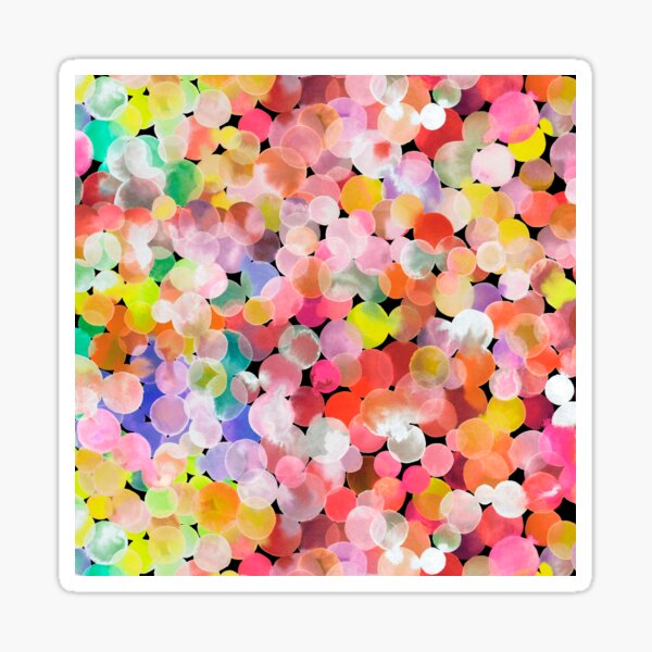 "Candy watercolor dots" Sticker for Sale by ninoladesign | Redbubble