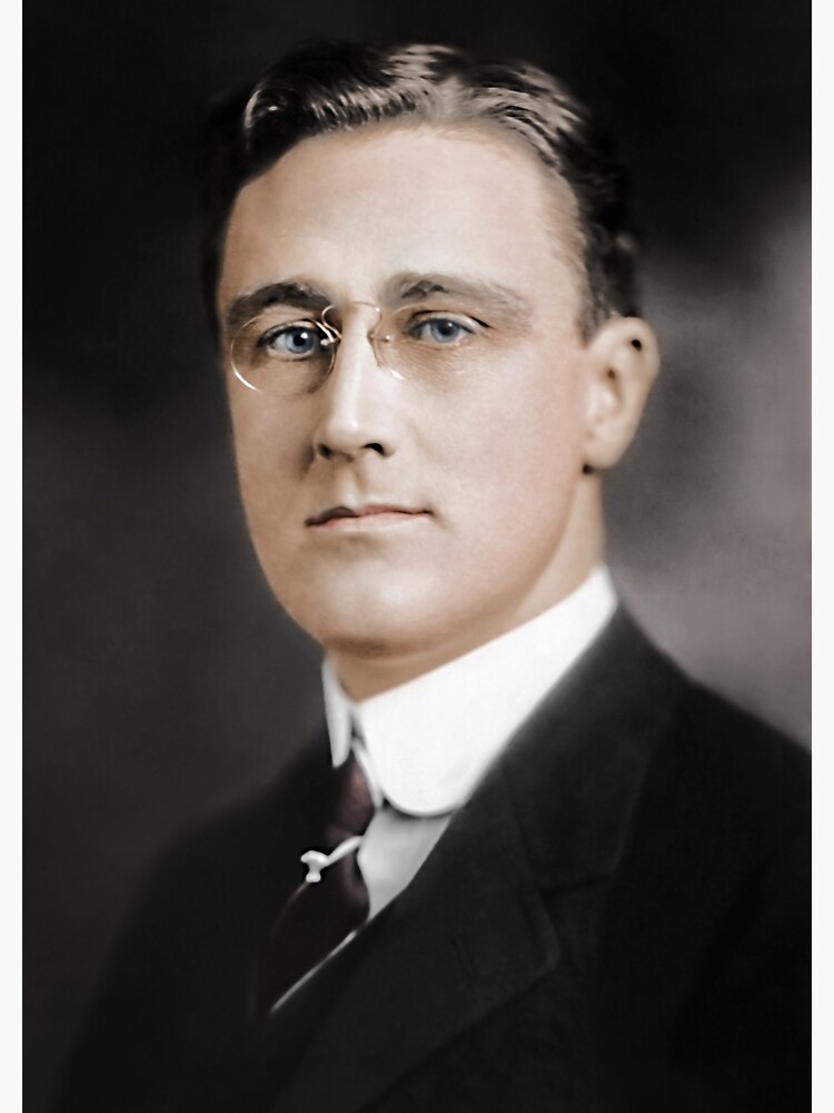 "Franklin Roosevelt - Assistant Secretary of the Navy - Colorized ...