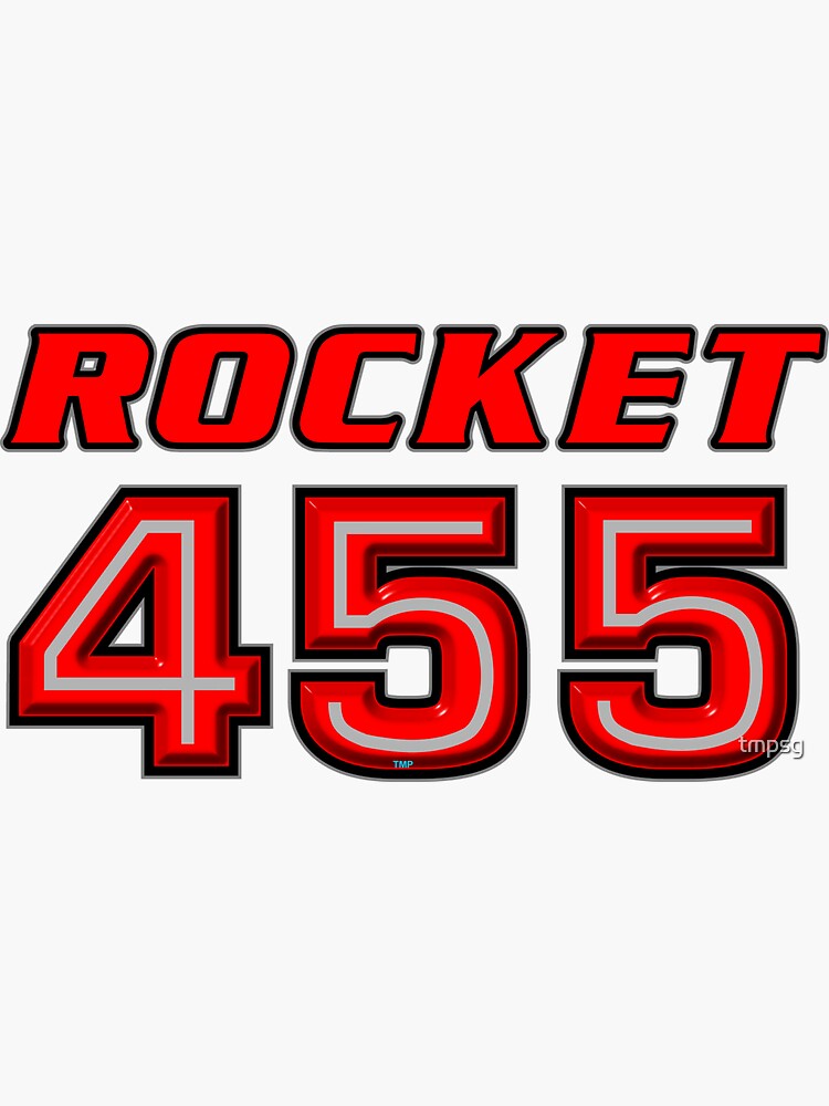 "Rocket 455" Sticker for Sale by tmpsg | Redbubble