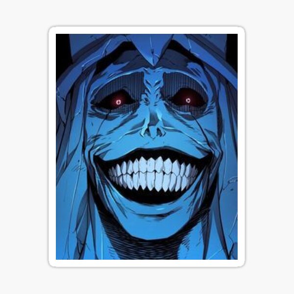 "horror face solo leveling" Sticker for Sale by hackman34 | Redbubble