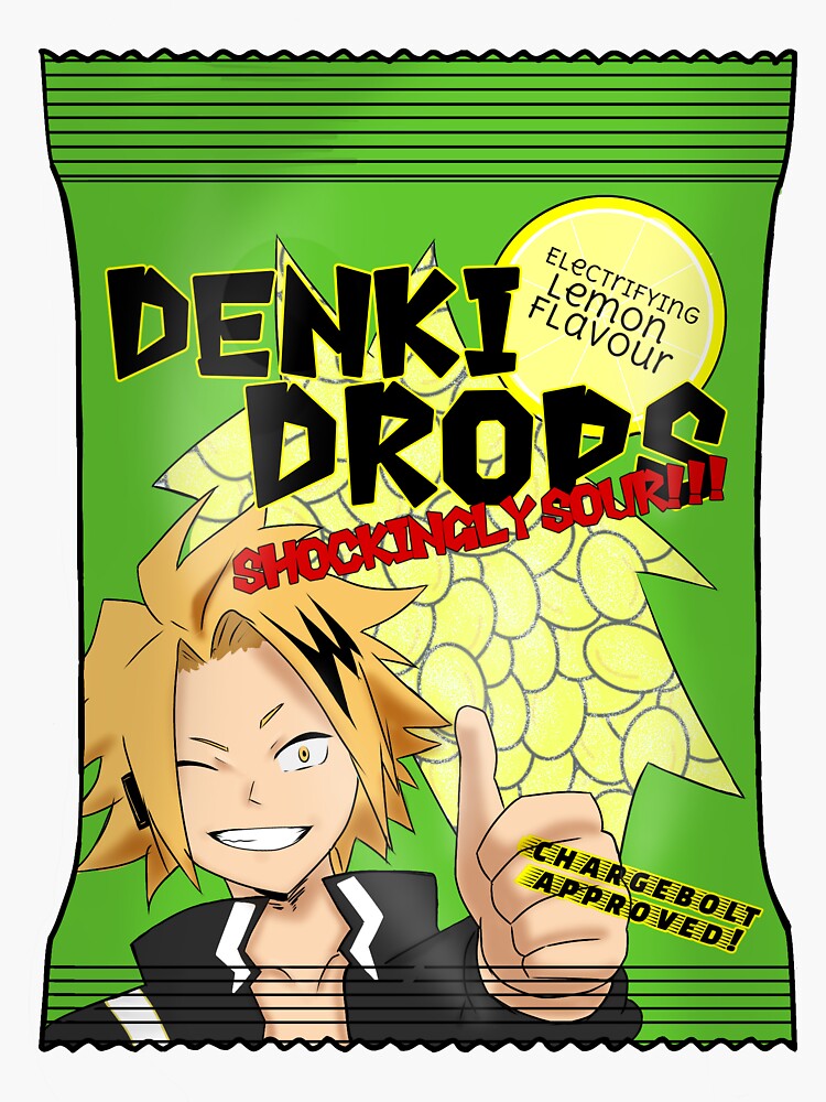 "Denki Drops! Sour lemon drops, My Hero Academia inspired snacks ...