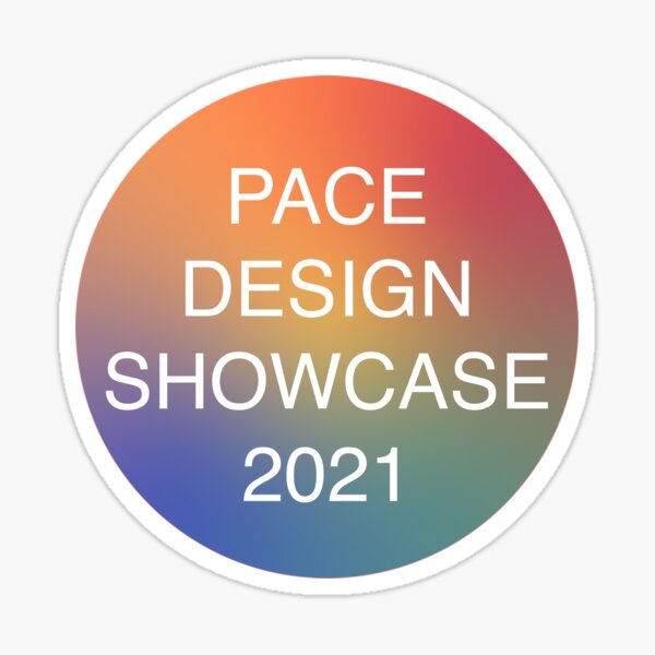 "Pace Design Showcase 2021 Logo" Sticker by mimisstickers | Redbubble