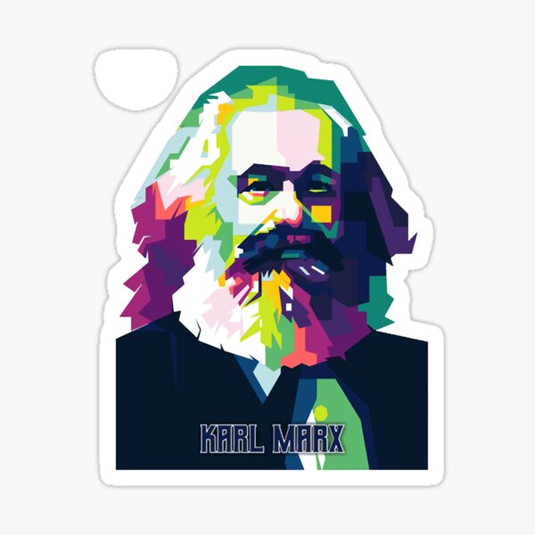 "Karl Marx " Sticker for Sale by daviseqai19 | Redbubble