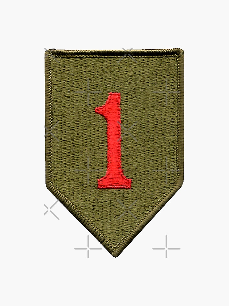 "Big Red One - 1st Infantry Division" Sticker for Sale by Buckwhite ...