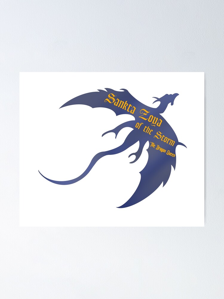 "Sankta Zoya The Dragon Queen" Poster by doodlesbyCara | Redbubble