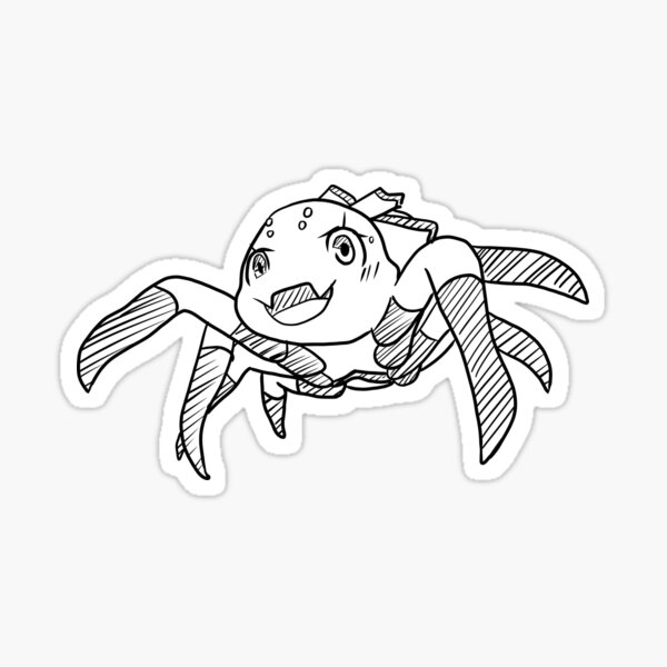 "So im a spider so kumo desu ga kumoko black" Sticker for Sale by ...