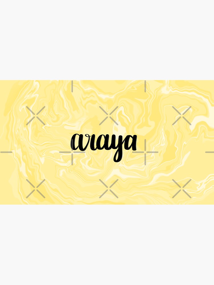 "Araya yellow marble " Sticker for Sale by ArtbyAnkitha | Redbubble