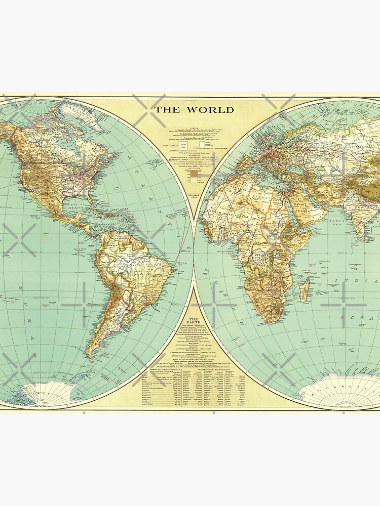 Vintage World Map 1935 | Vintage Map Of The World | World Map Tapestry ...