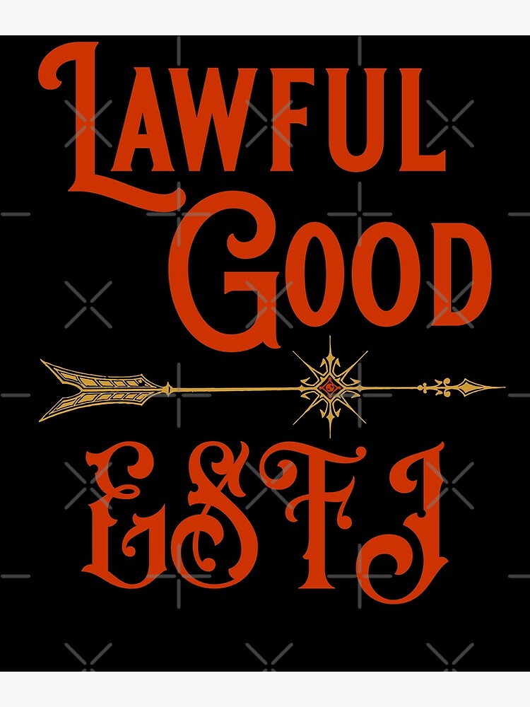 "Lawful Good mbti" Poster for Sale by sandpiperstudio | Redbubble