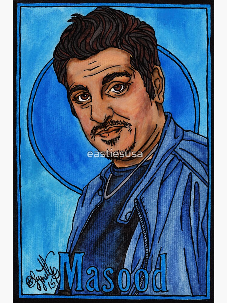"Masood" Sticker by eastiesusa | Redbubble