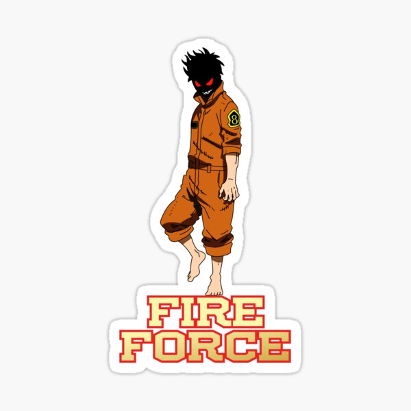 "Fire Force Shinra Kusakabe" Sticker for Sale by animebig | Redbubble