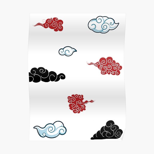 "japanese wind clouds" Poster by Simrangabhane | Redbubble