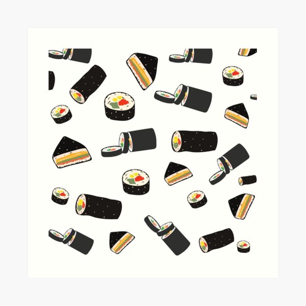 Kimbap Art Prints | Redbubble