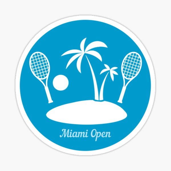 "Miami Open " Sticker by DigitalSantino | Redbubble