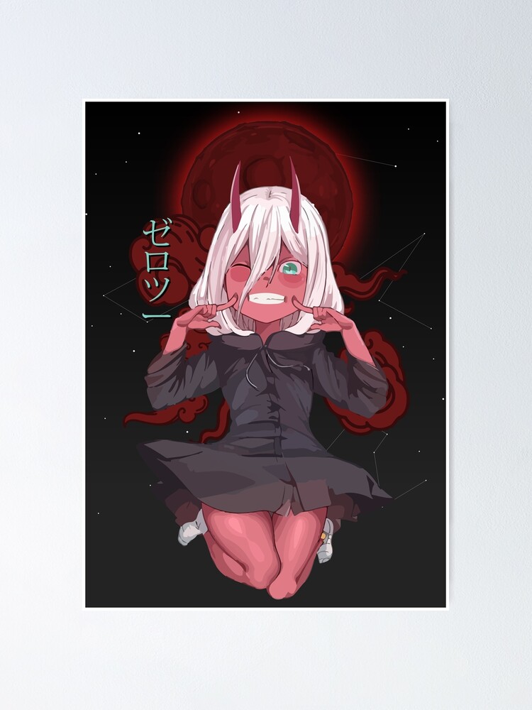 "Zero Two Oni - Darling In The Franxx" Poster by reelanimedragon ...