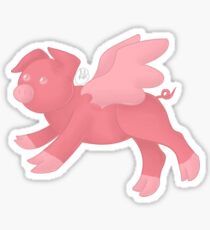 Flying Pig: Stickers | Redbubble