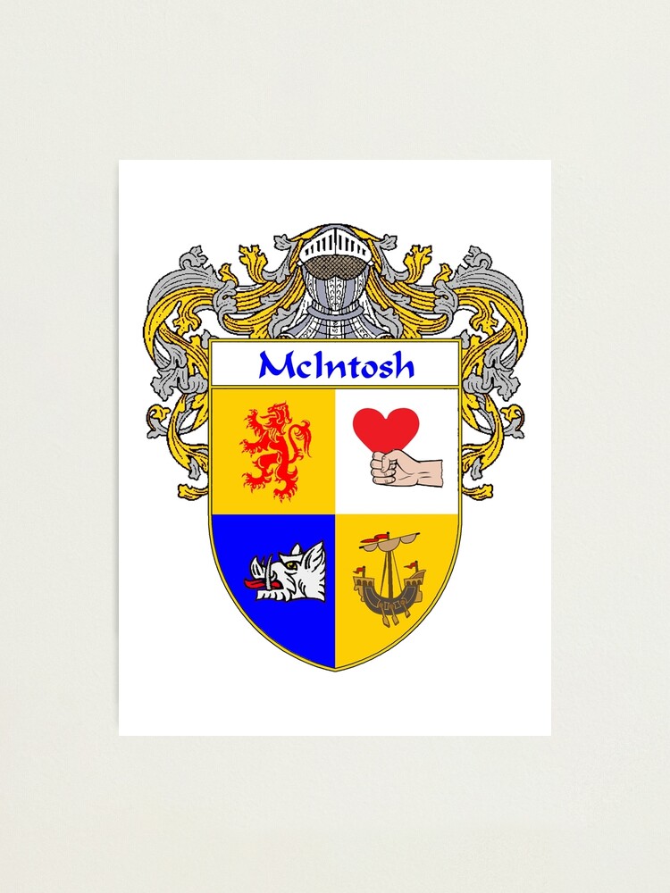"McIntosh Coat of Arms/Family Crest" Photographic Print by IrishArms ...