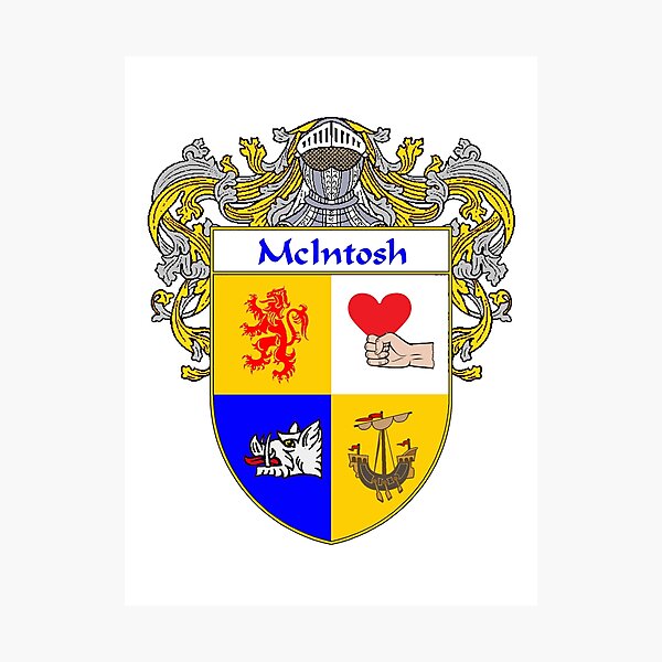 "McIntosh Coat of Arms/Family Crest" Photographic Print by IrishArms ...