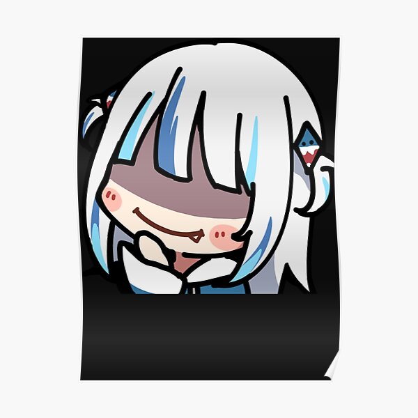 Poster « Gawr Gura Hololive Smug », par DanielK91 | Redbubble