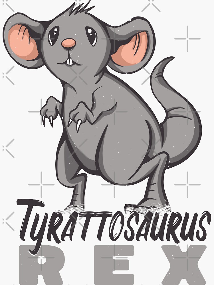 "Rat dinosaur Tyrannosaurus Rex" Sticker by DerSenat | Redbubble