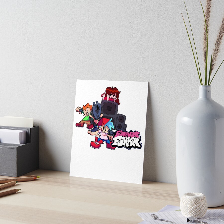 "Pico Girlfriend Boyfriend Friday Night Funkin' Indie Game" Art Board ...