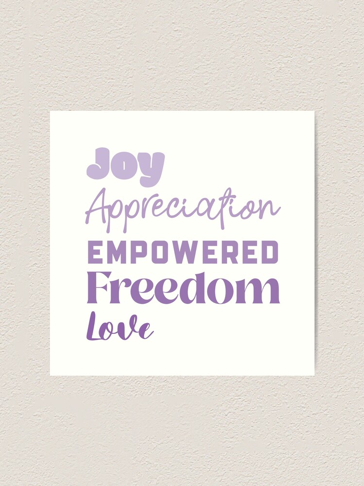 "Joy, Appreciation, Empowered, Freedom, Love, Abraham Hicks Emotional ...