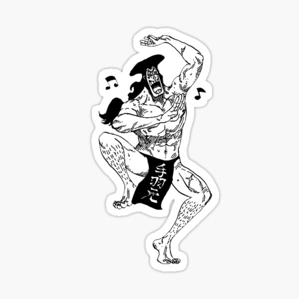 "oden kozuki black and white anime" Sticker for Sale by lenahelmuth ...