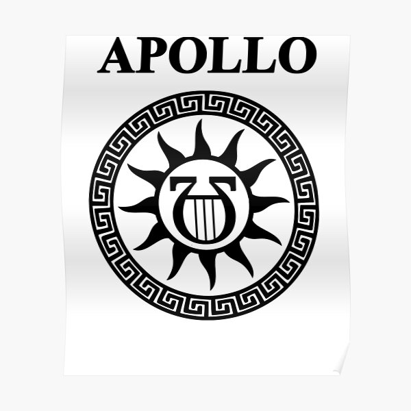 "Apollo Greek God " Poster for Sale by Montecinostamps | Redbubble