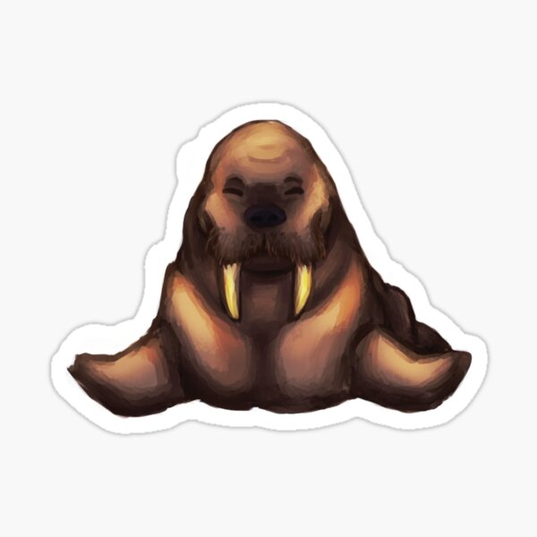 "Walrus" Sticker for Sale by rainbow010101 | Redbubble