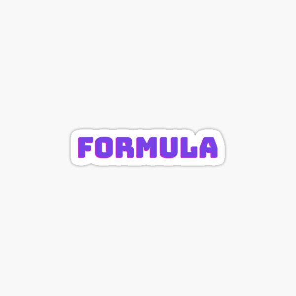 "Formula" Sticker for Sale by Whiteshop82 | Redbubble