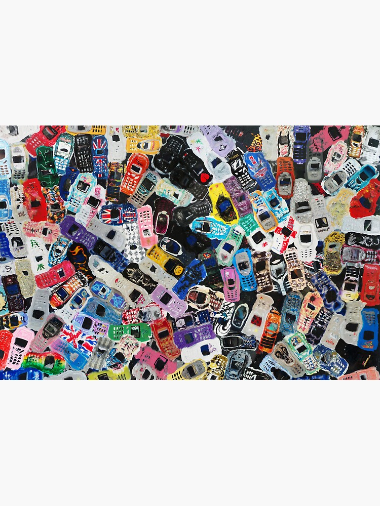 "Retro phones" Sticker for Sale by synchroelectric | Redbubble