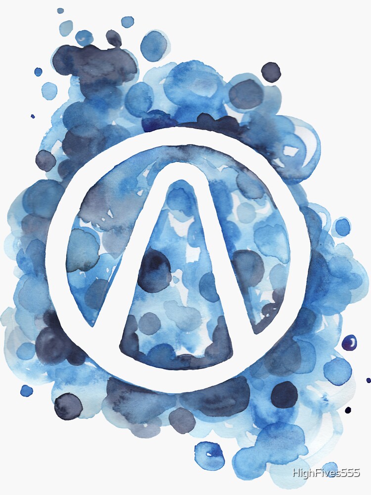 "Borderlands Vault Symbol Watercolour" Sticker for Sale by HighFives555 ...