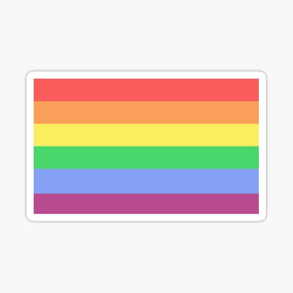 "pastel pride flag" Sticker by kawaiishroom | Redbubble