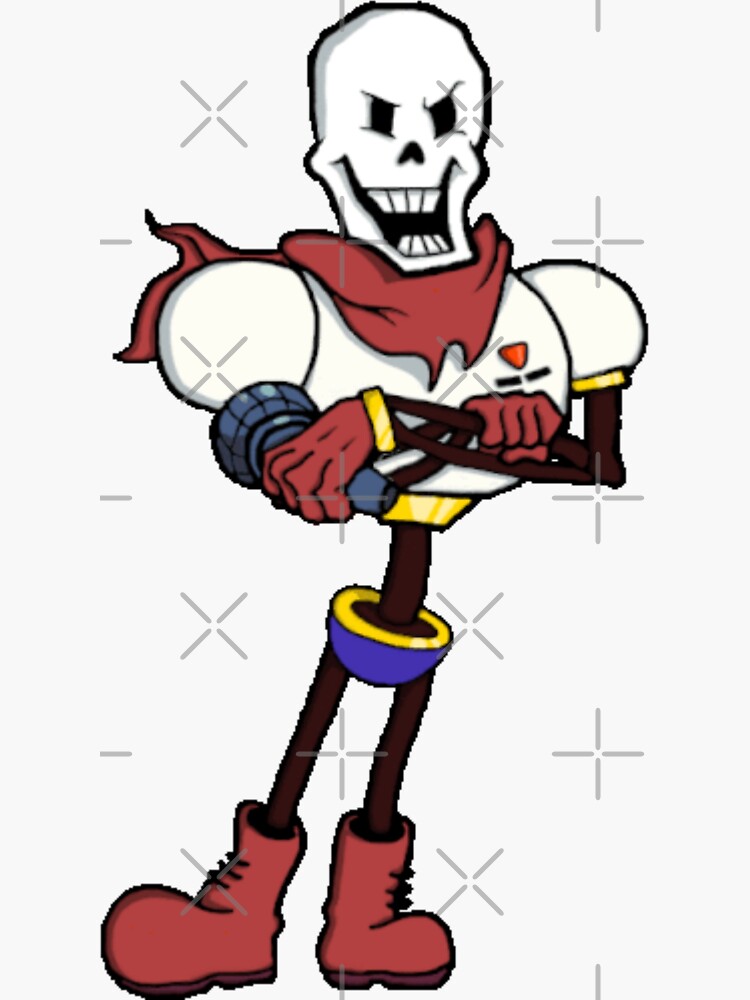 "Papyrus, Friday Night Funkin " Sticker for Sale by Jwaneca | Redbubble
