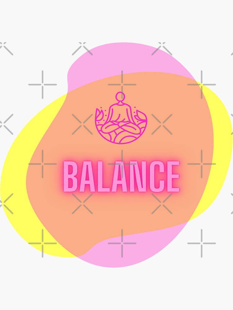 "BALANCE" Sticker for Sale by Svlgsm | Redbubble