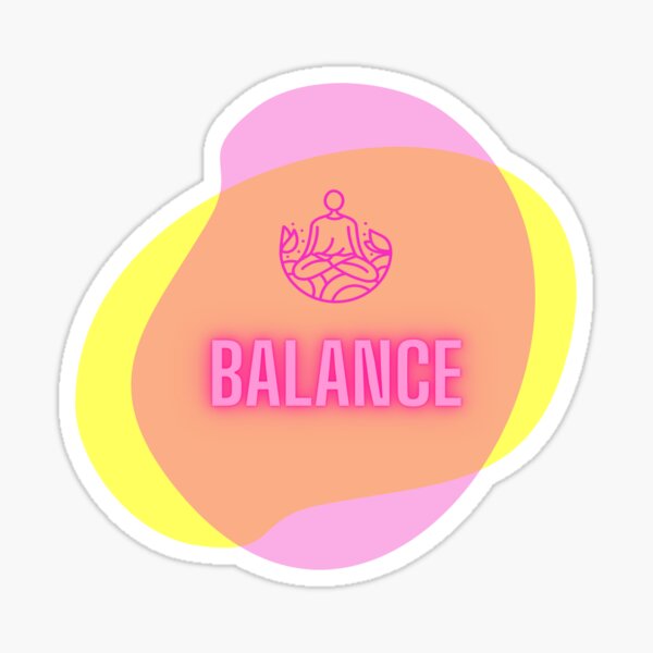 "BALANCE" Sticker for Sale by Svlgsm | Redbubble