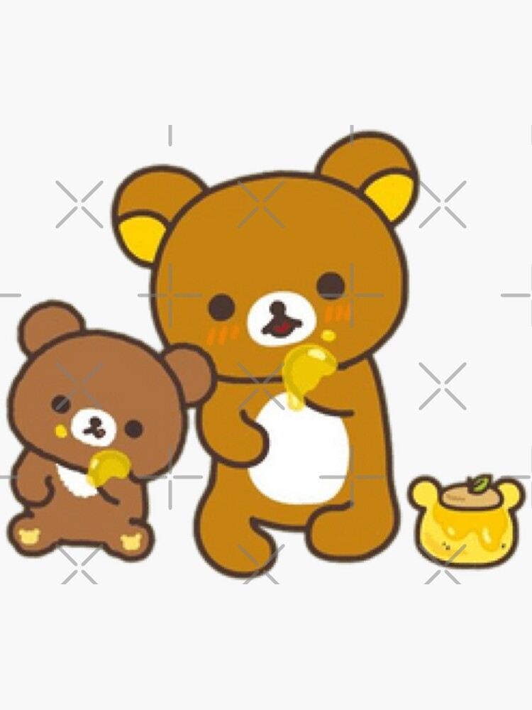 "Rilakkuma & Chairoikoguma" Sticker for Sale by OculusReparo | Redbubble