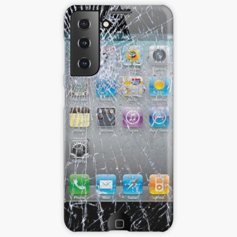 "Broken Phone Screen" Samsung Galaxy Phone Case for Sale by brzt ...
