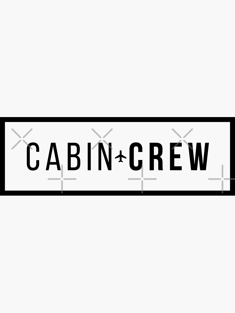 "Cabin Crew" Sticker by jetmike | Redbubble