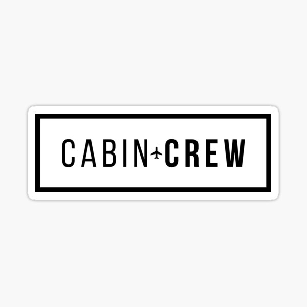 "Cabin Crew" Sticker by jetmike | Redbubble