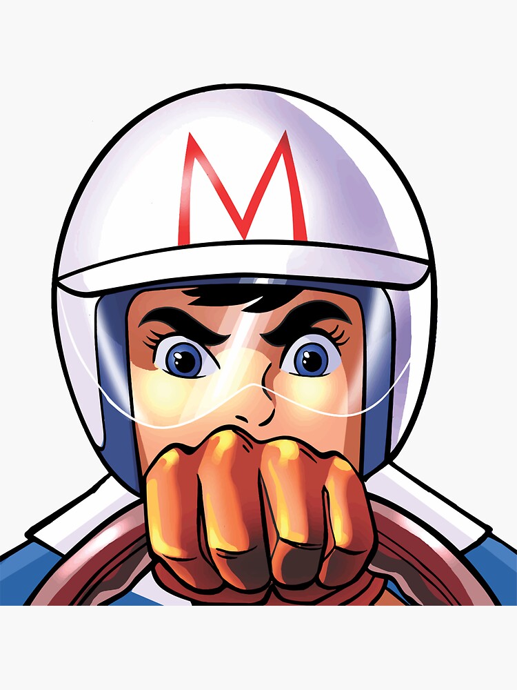 "Racer Face" Sticker by Youmytype | Redbubble