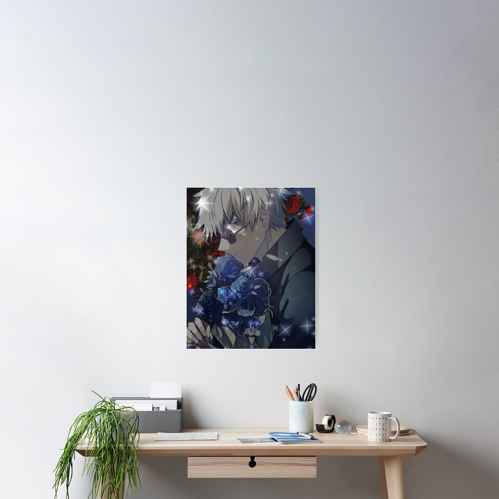 "Gojo Roses Aesthetic" Poster by saturnswamp | Redbubble
