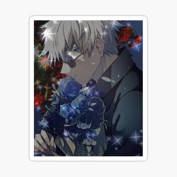 "Gojo Roses Aesthetic" Sticker for Sale by saturnswamp | Redbubble
