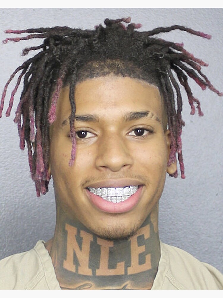 "NLE Choppa Mugshot" Sticker for Sale by MUG-SHOT | Redbubble