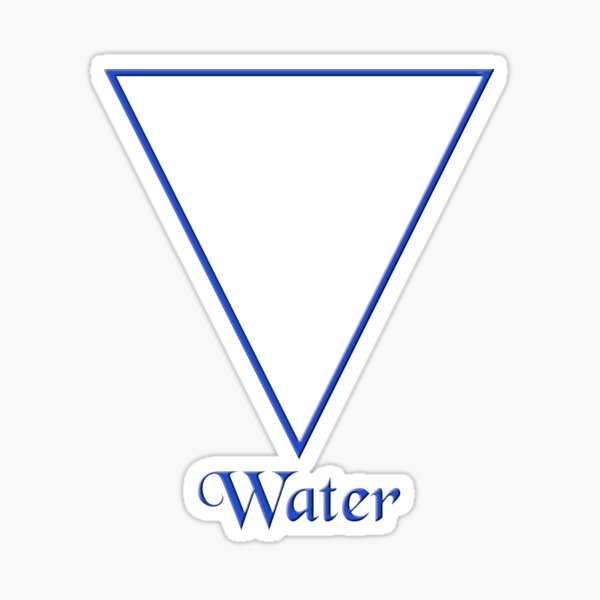 "Water Element Symbol" Sticker for Sale by Falln | Redbubble